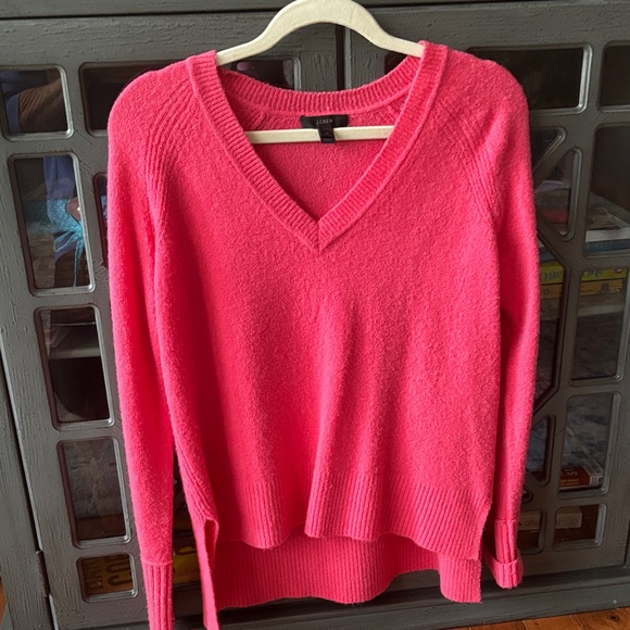 J. Crew | Sweaters | J Crew Xs Watermelon Color Vneck Sweater For Women ...